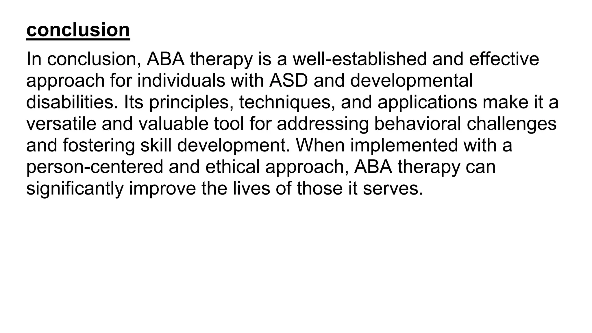 ABA Therapy | PPTX