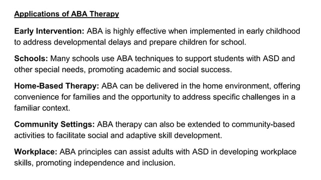 ABA Therapy | PPTX