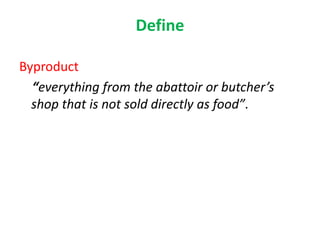 Abattoir byproduct blood meal and bone meal | PPTX