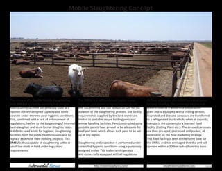 Mobile Abattoir | PDF