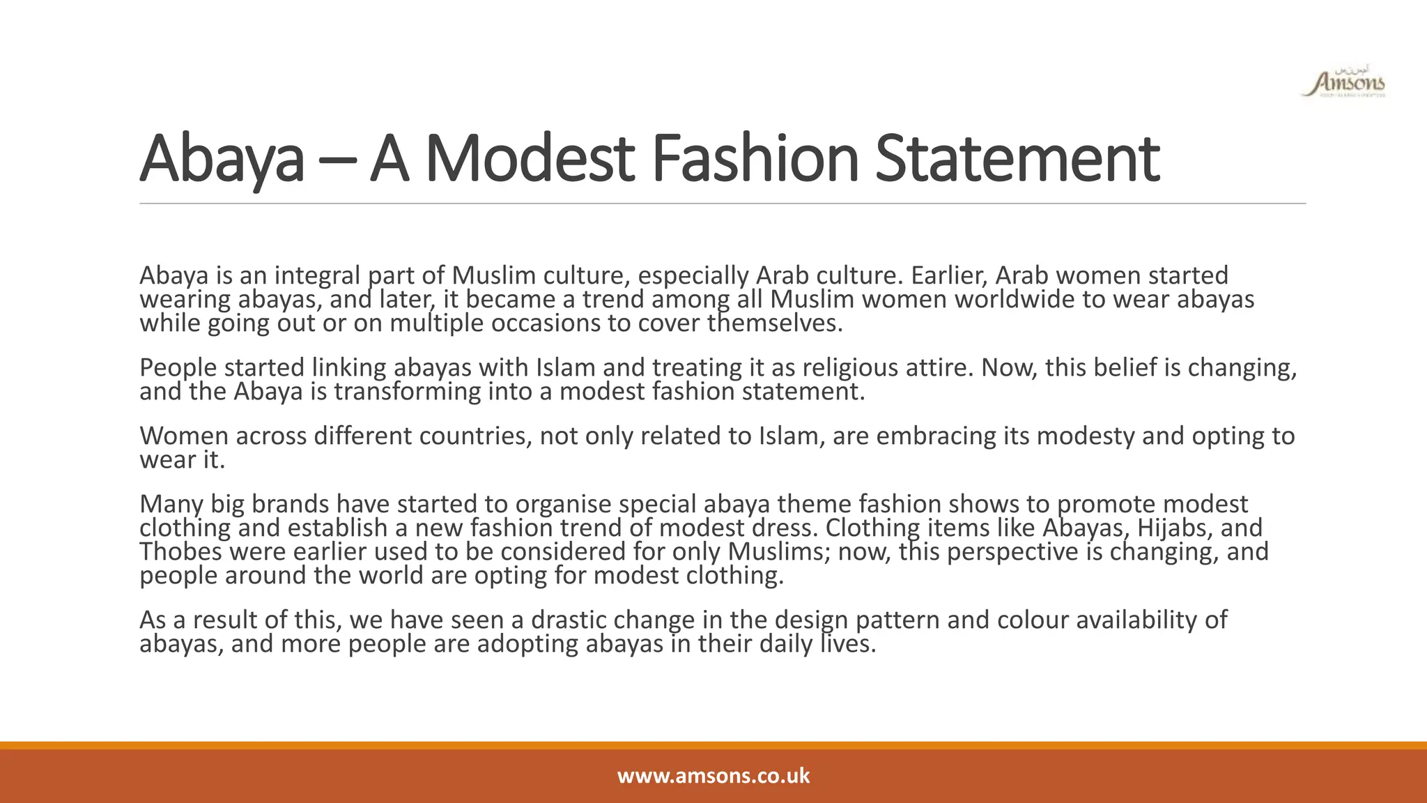 Abaya – A Traditional Islamic Attire For Muslim Women (2).pptx