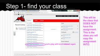 How to copy an assignment | PPTX
