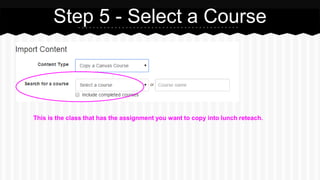 How to copy an assignment | PPTX