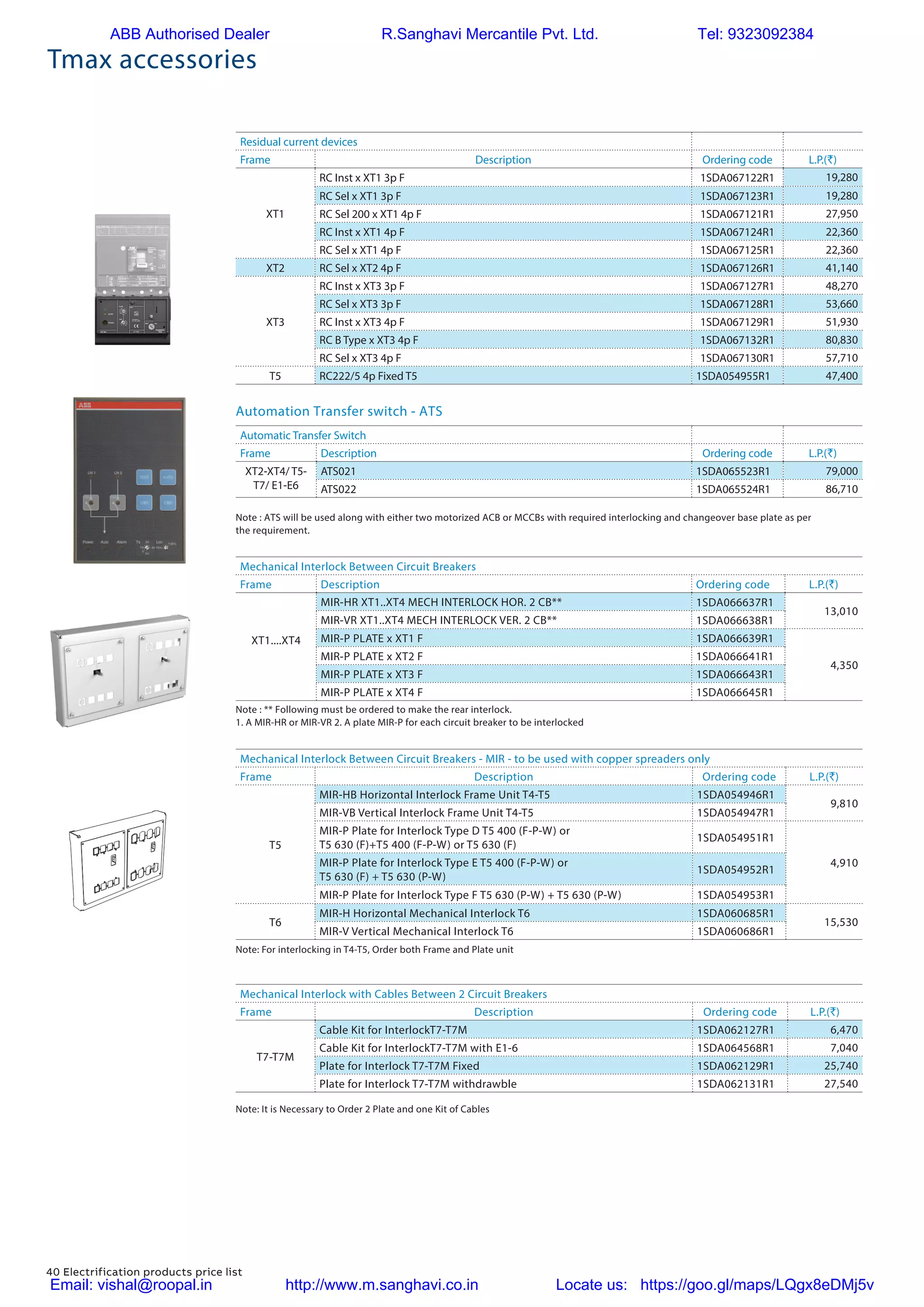 Abb Price List 2018 | PDF