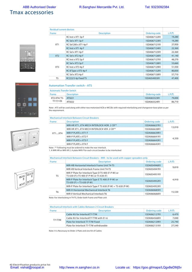 Abb Price List 2018 | PDF | Power and Energy Industry | Industries