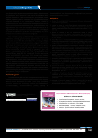 Crimson Publishers-Review on Genetic Engineering in Castor Bean | PDF