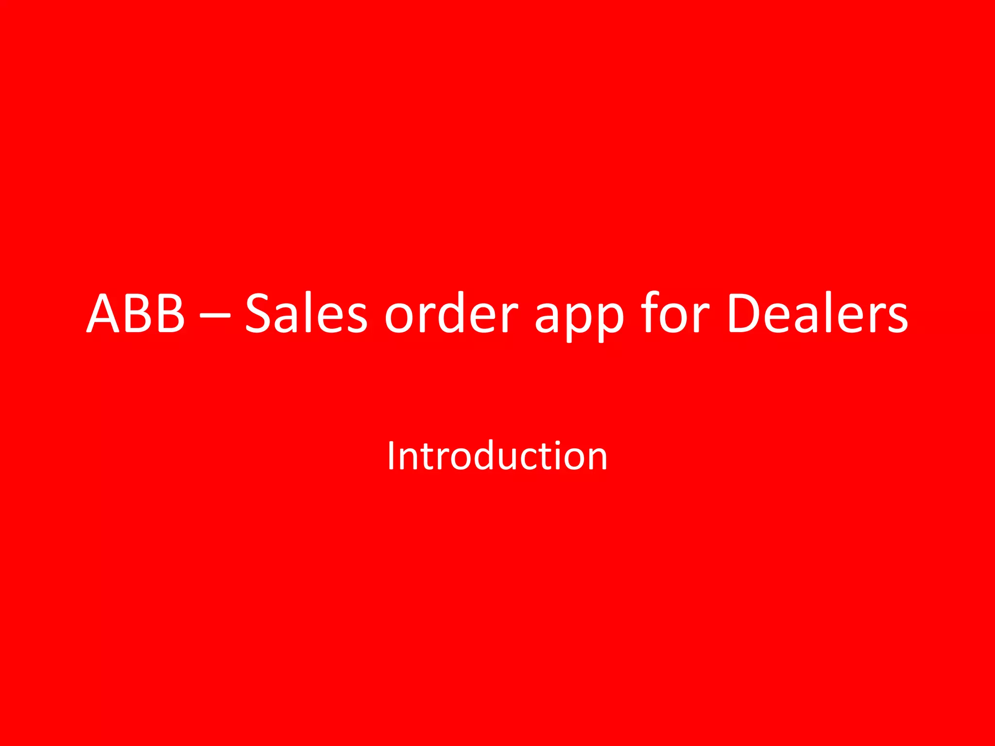 Abb app-presentation-disha | PPTX