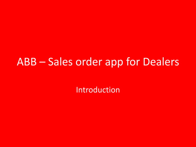 Abb app-presentation-disha | PPTX | Computer Software and Applications ...