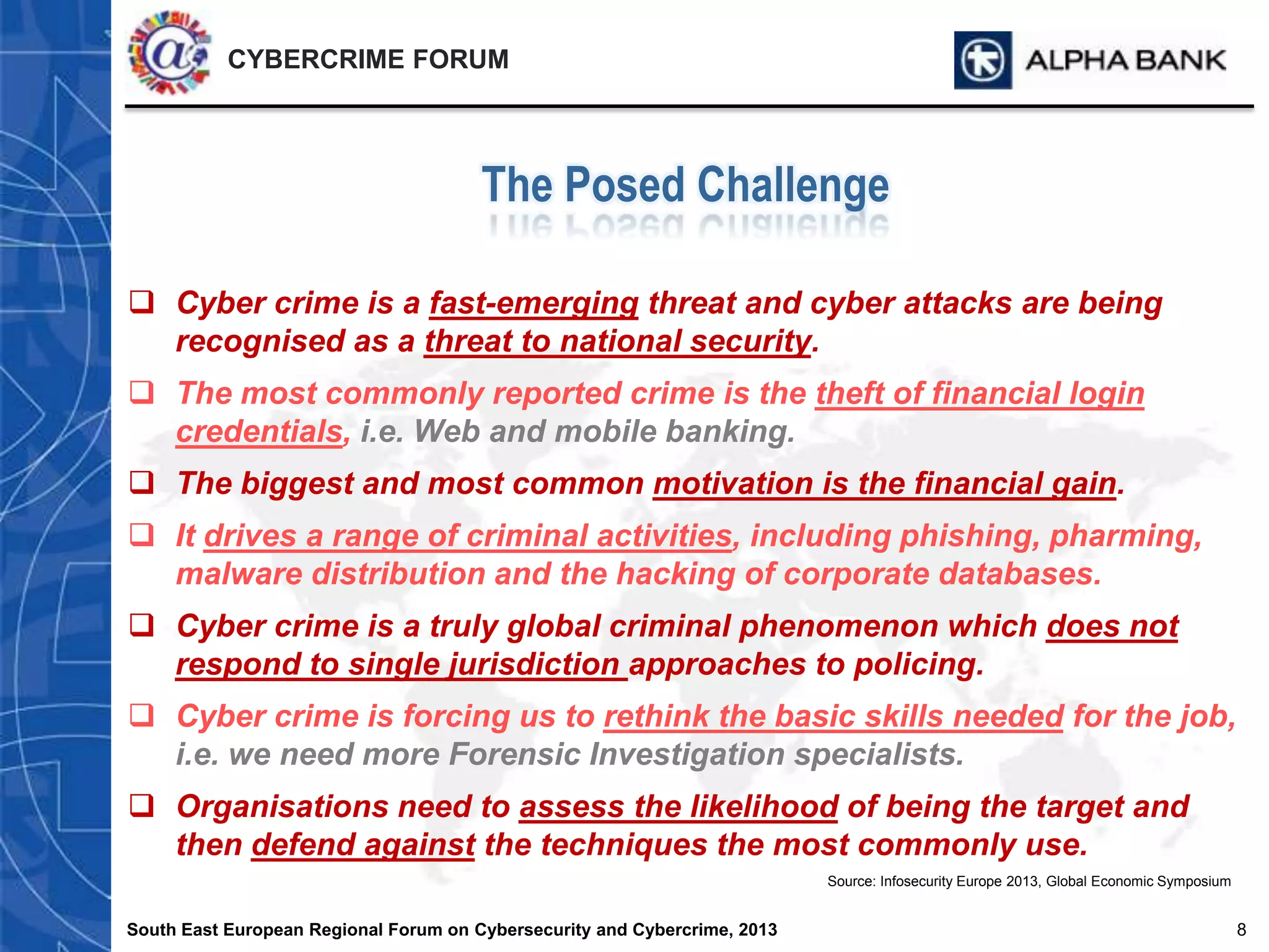 New Challenges in Data Privacy - Cybercrime and Cybersecurity Forum 2013, Sofia BG | PPT
