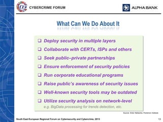 New Challenges in Data Privacy - Cybercrime and Cybersecurity Forum 2013, Sofia BG | PPT