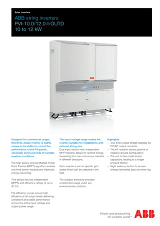 ABB PVI | PDF