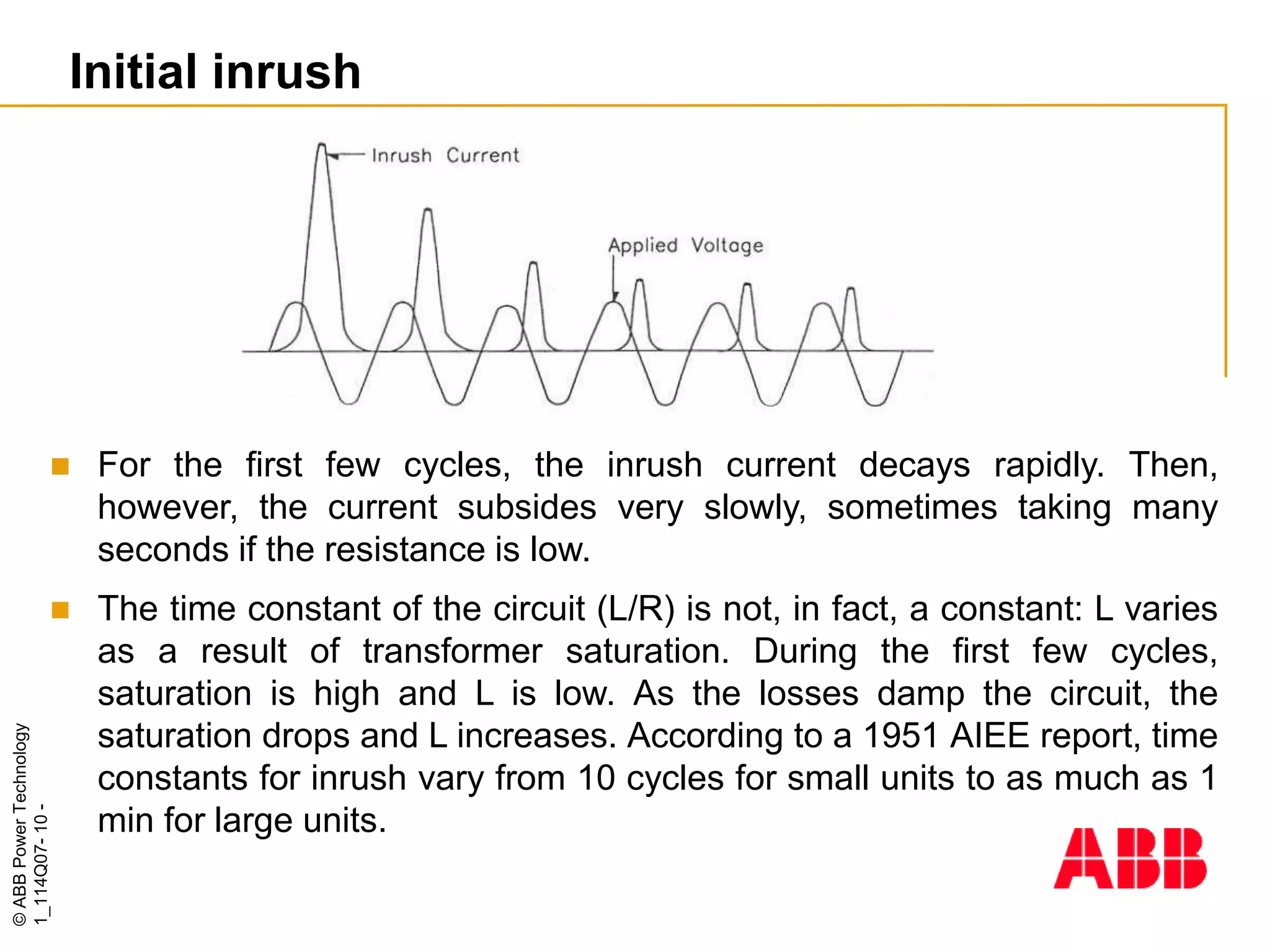ABB - TRANSFORMERS-PROTECTION-COURSE (2001) | PPTX