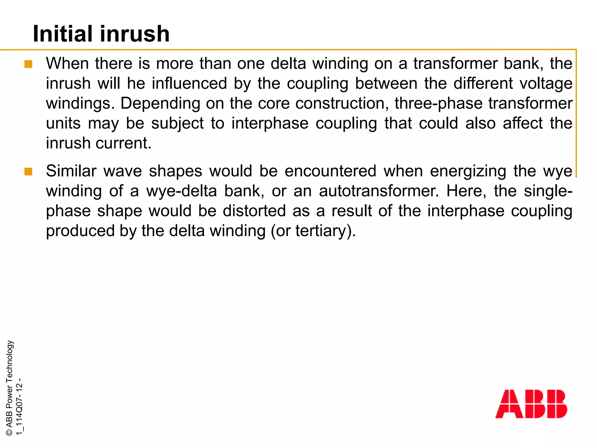 ABB - TRANSFORMERS-PROTECTION-COURSE (2001) | PPTX
