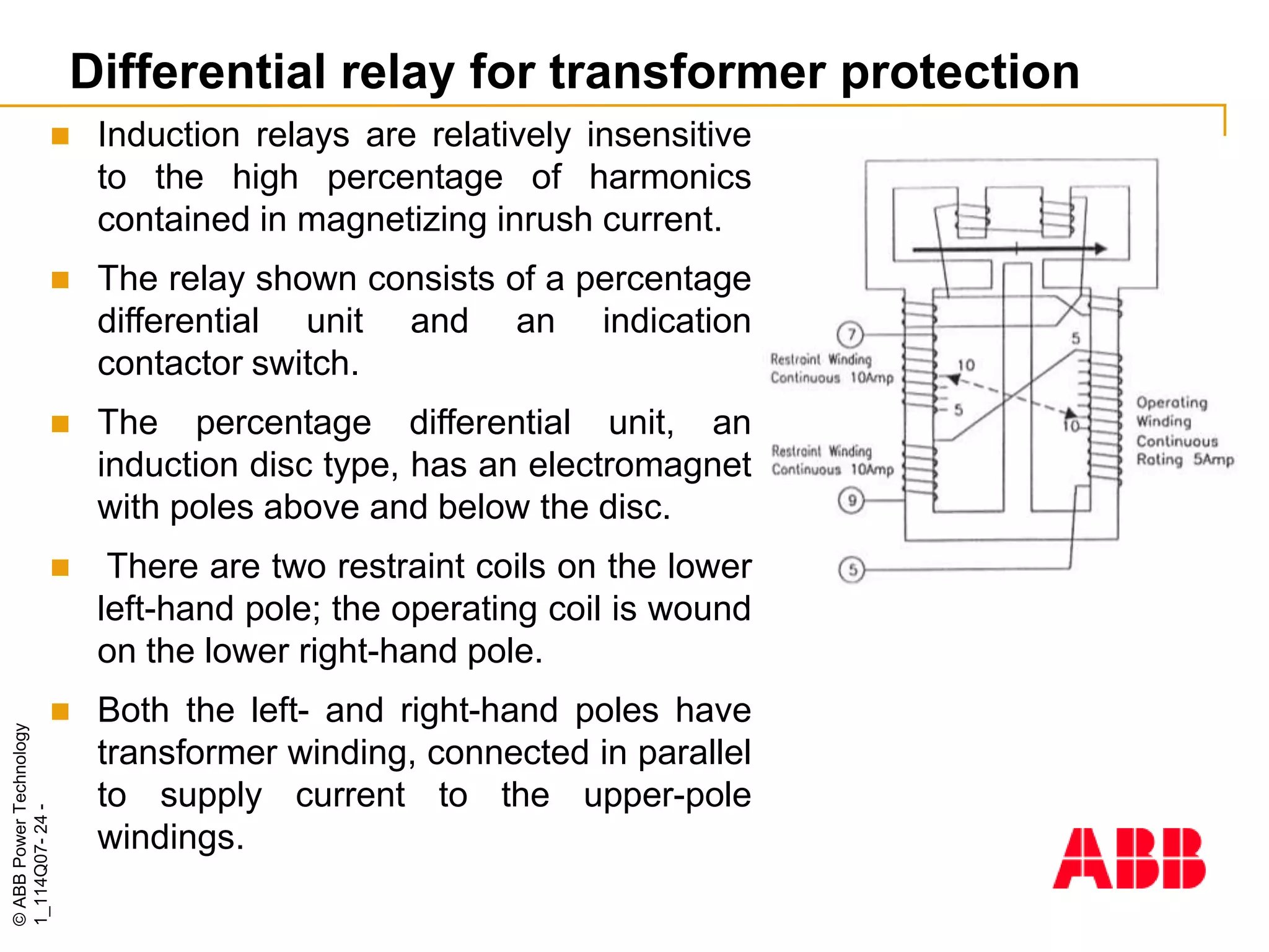 ABB - TRANSFORMERS-PROTECTION-COURSE (2001) | PPTX