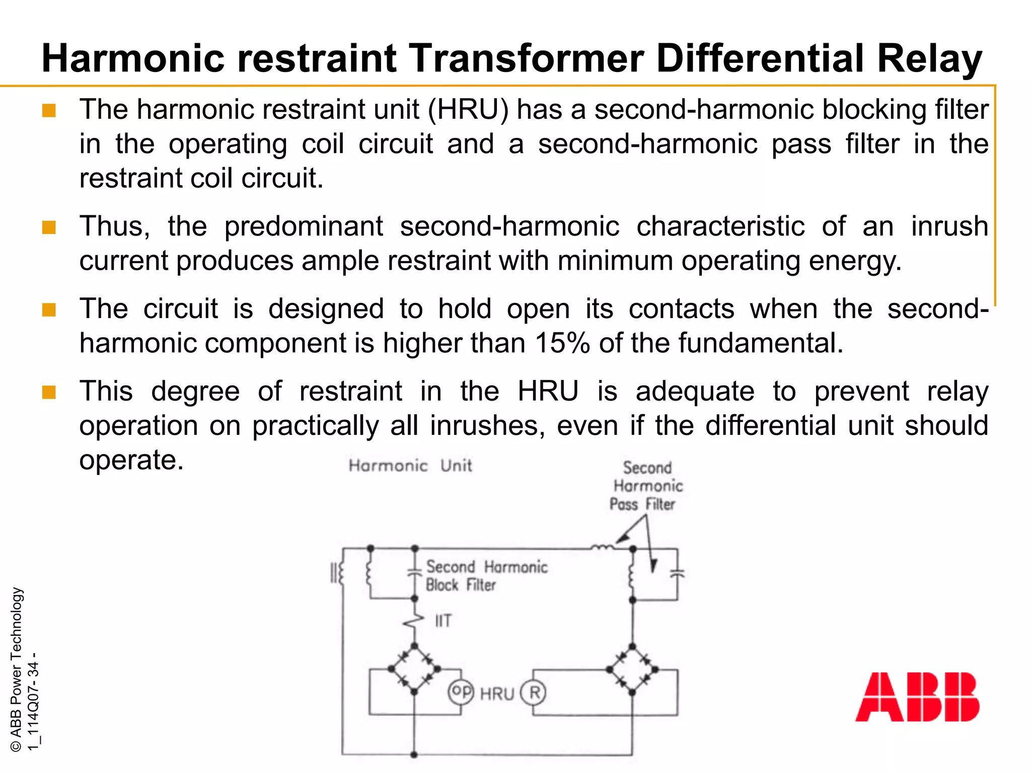 ABB - TRANSFORMERS-PROTECTION-COURSE (2001) | PPTX
