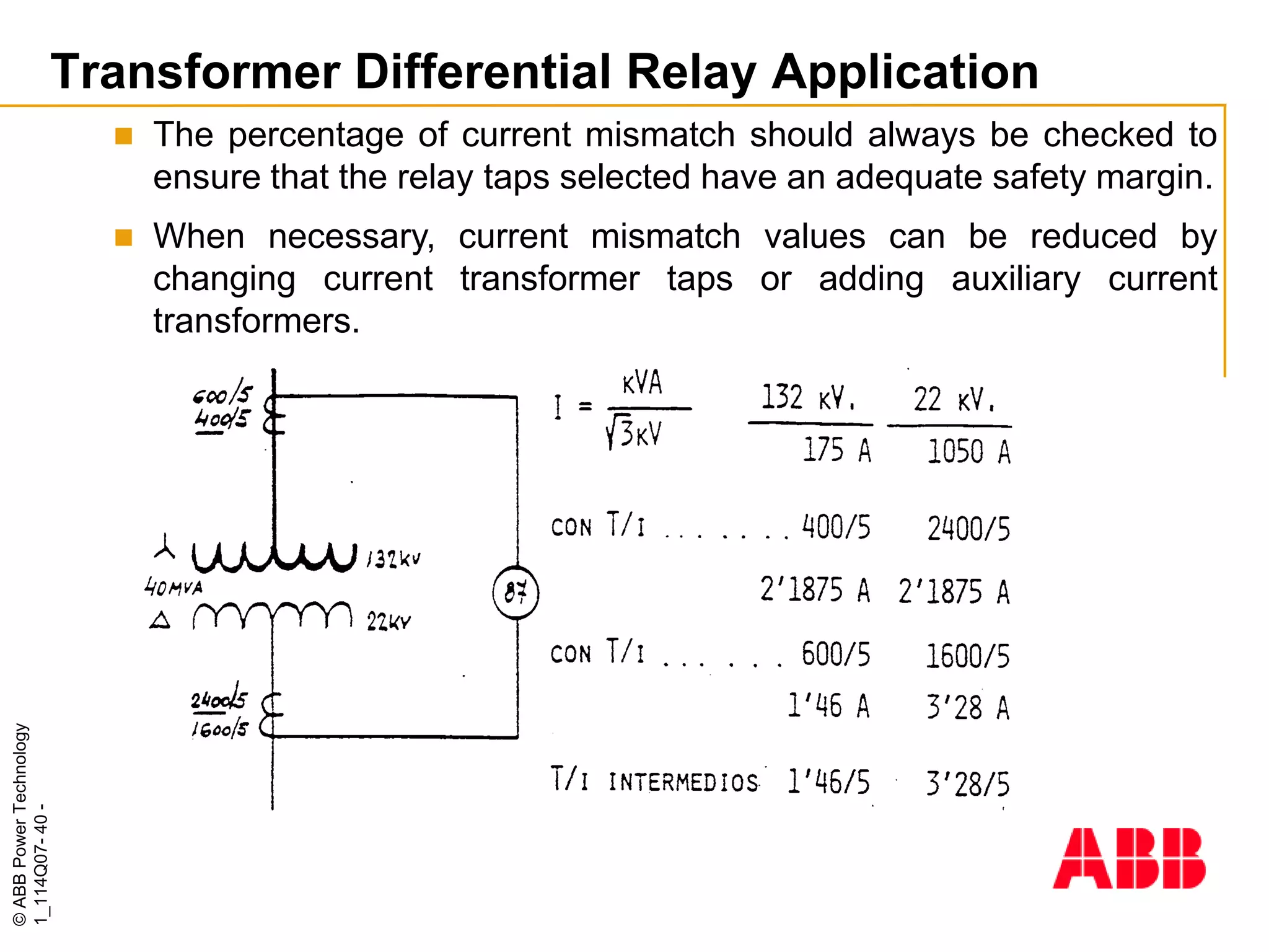 ABB - TRANSFORMERS-PROTECTION-COURSE (2001) | PPTX