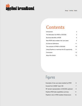 DOCSIS 3.0 Broadband Intelligence using IPDR | PDF