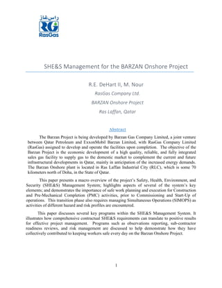 SHES MS in BARZAN FINAL-TAMU Intl Process Saf Symposium_oct 28 2014 | PDF