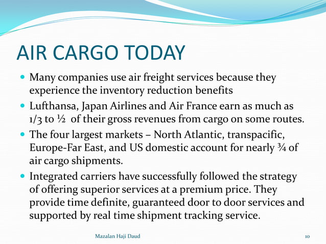 Air freight Logistics | PDF