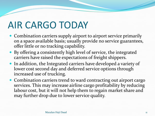 Air freight Logistics | PDF
