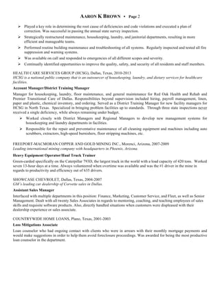 Aaron K. Brown Resume | PDF