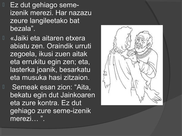 Abba eta bi semeen parabola | PPT