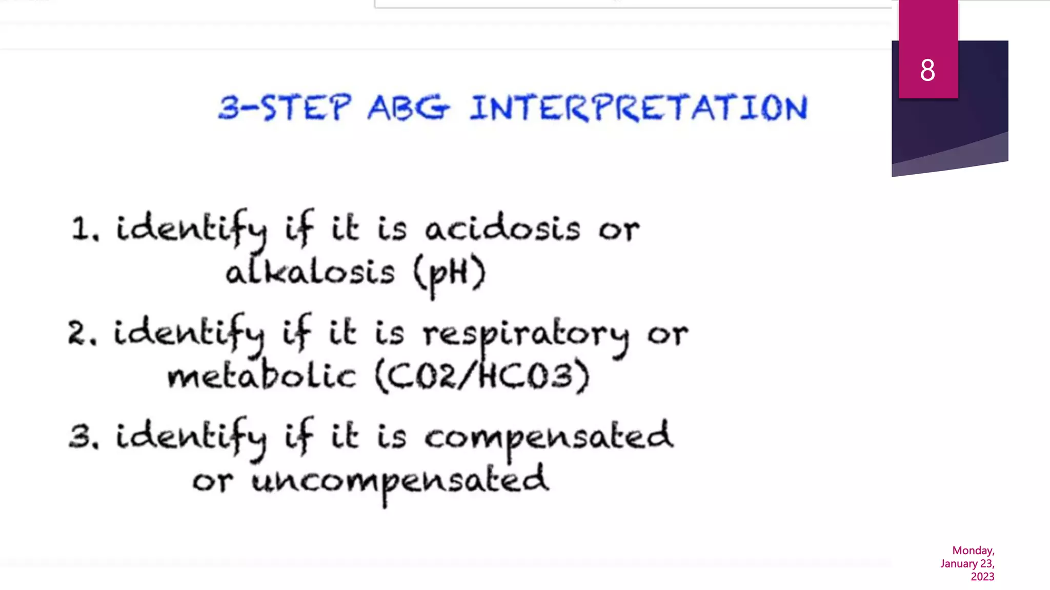 Acid-Base balance interpretation of ABG | PPTX