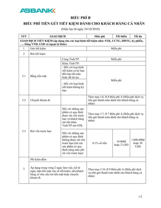 Abbank tien gui tiet kiem | PDF