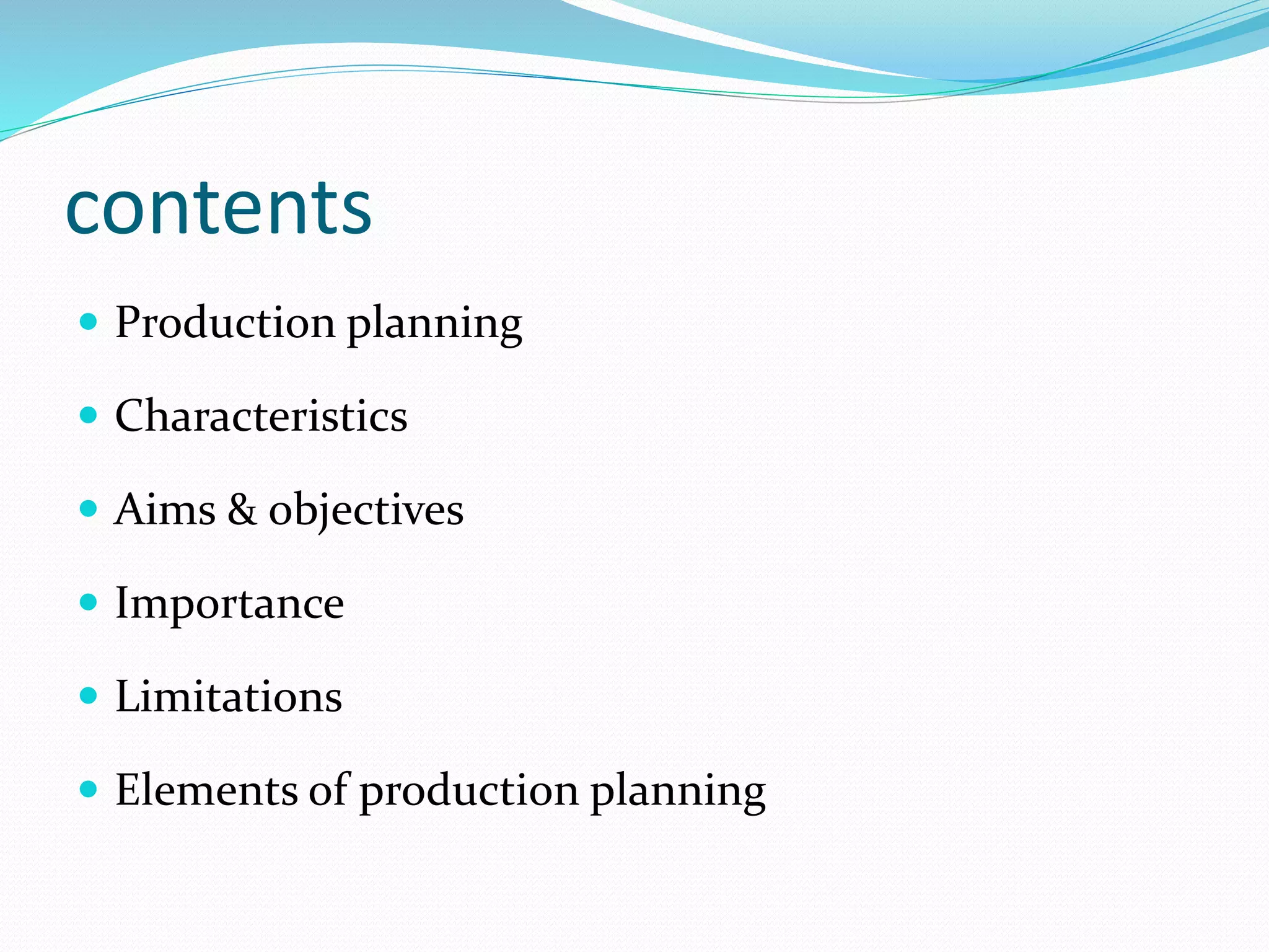 production planning_ Engineering Management | PPT