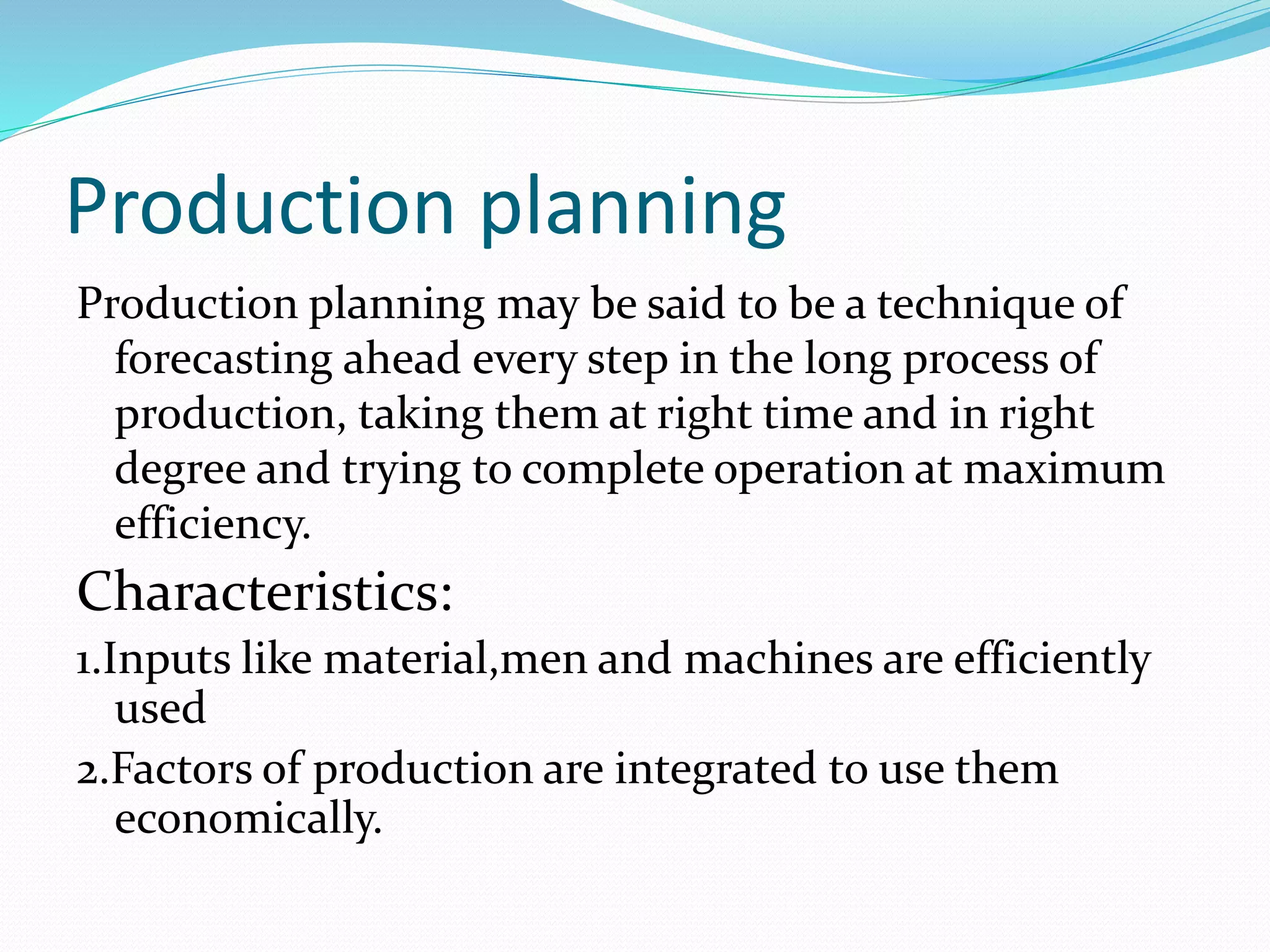 production planning_ Engineering Management | PPT