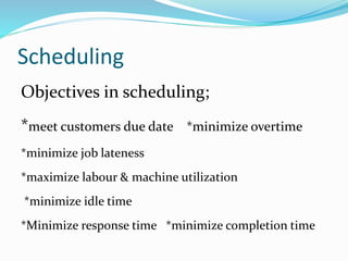 production planning_ Engineering Management | PPTX