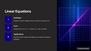 Equation and it's types and qauartic equation solving threeethods | PPT