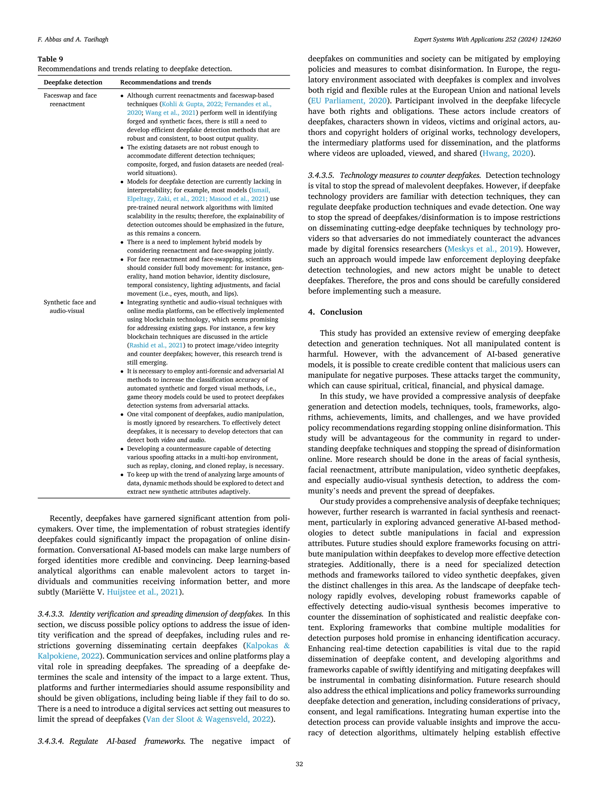 Unmasking deepfakes: A systematic review of deepfake detection and ...