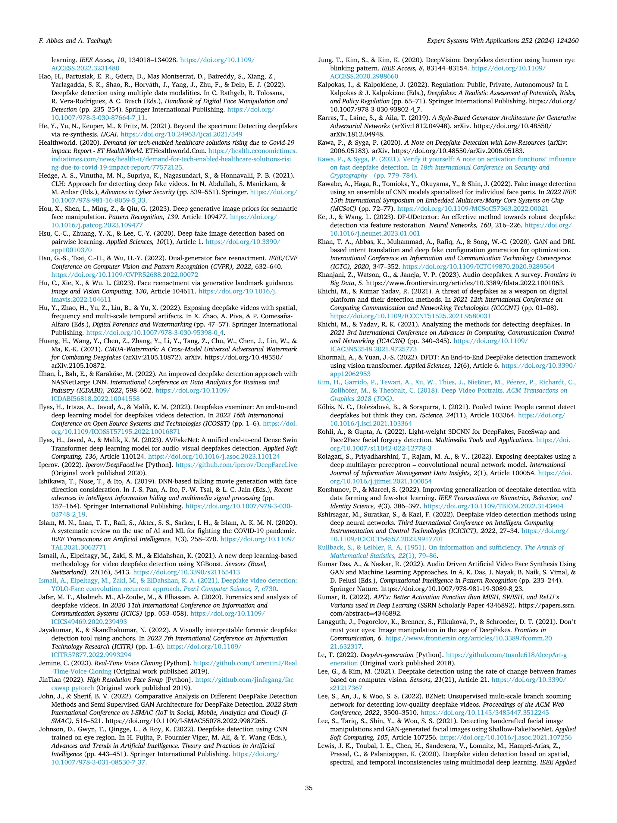 Unmasking deepfakes: A systematic review of deepfake detection and ...