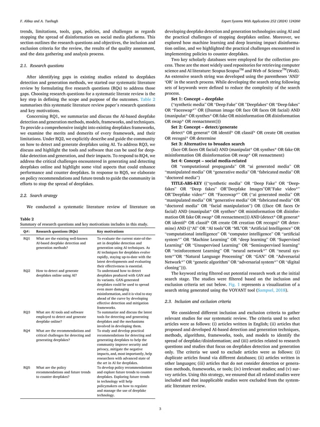 Unmasking deepfakes: A systematic review of deepfake detection and ...