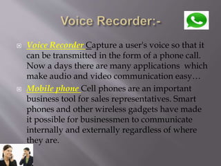 Audio and visual business comunication | PPTX
