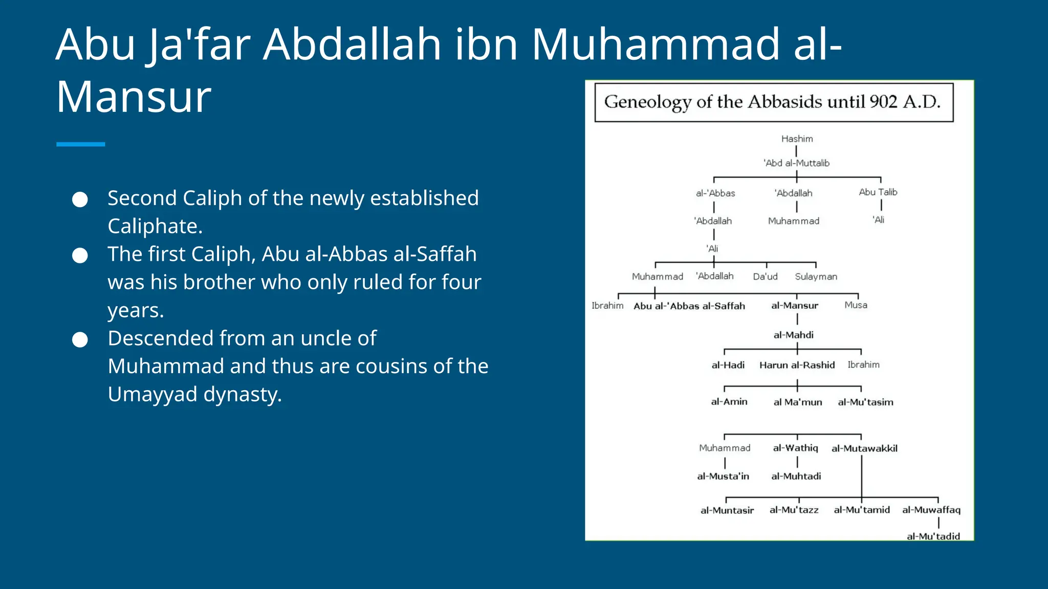 Presentation on the history of Abbasid Caliphate | PPTX