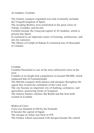 Abbasid caliphate and the golden age of IslamThe Gol.docx