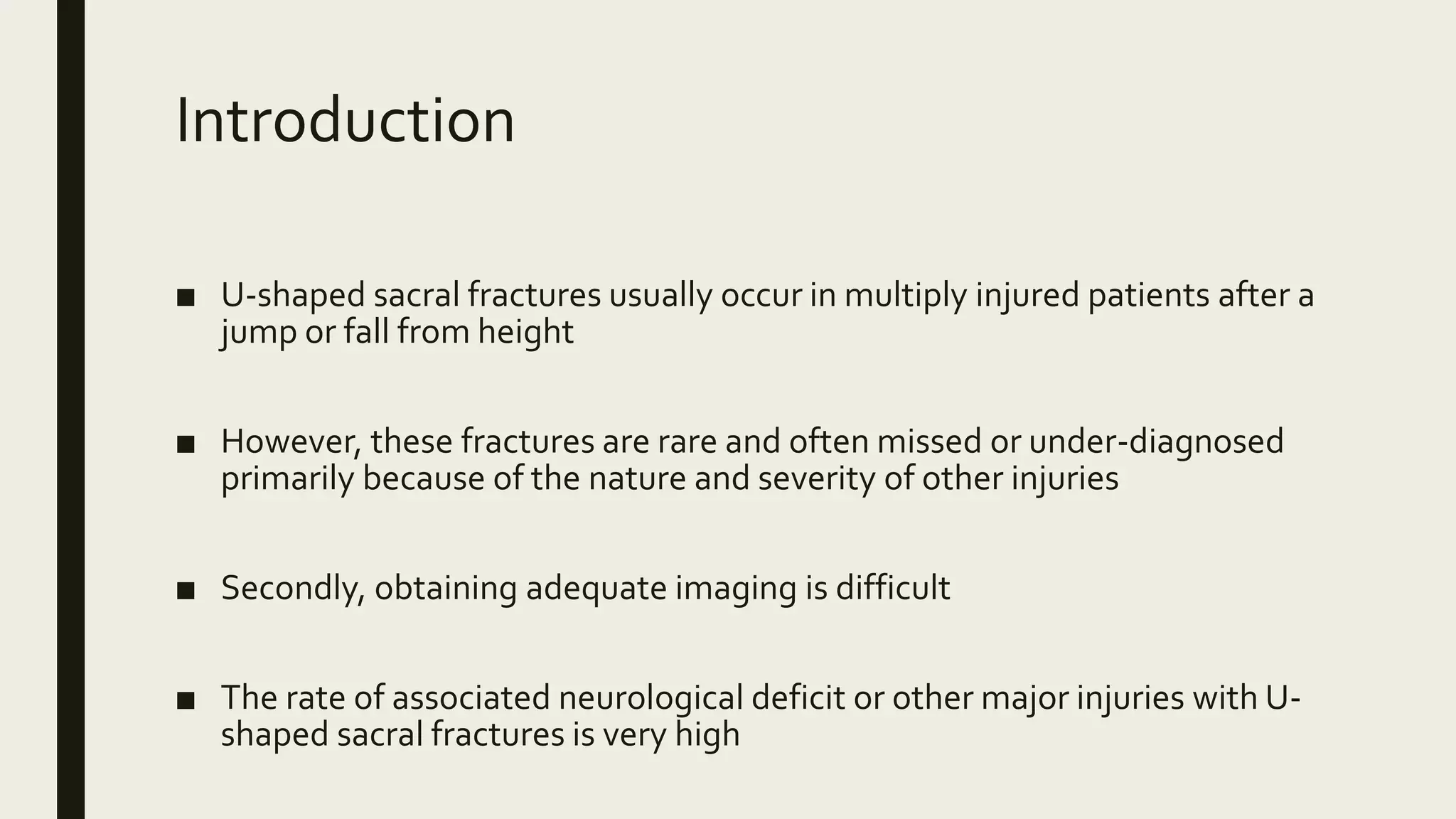 Surgical Management Of U-Shaped Sacral Fractures | PPTX