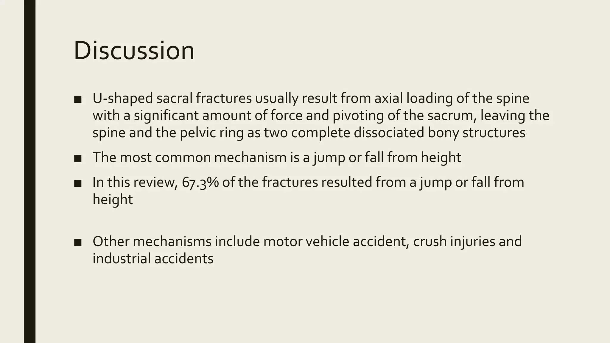 Surgical Management Of U-Shaped Sacral Fractures | PPTX