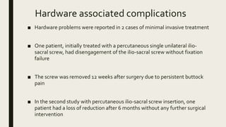 Surgical Management Of U-Shaped Sacral Fractures | PPTX