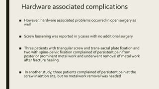 Surgical Management Of U-Shaped Sacral Fractures | PPTX