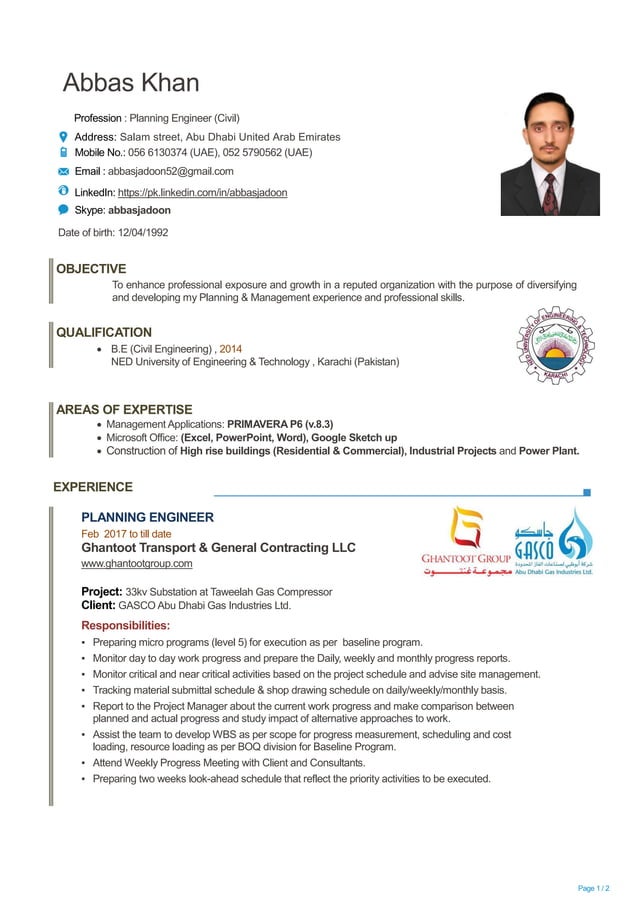 Abbas khan resume | PDF
