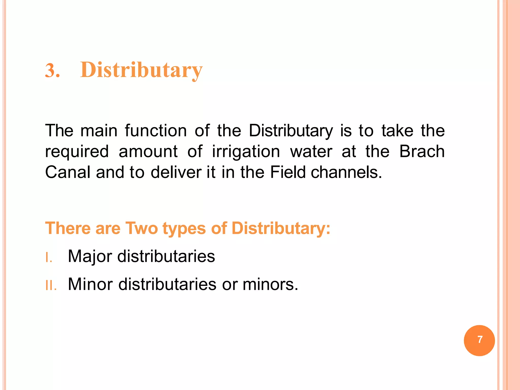 Canal Regulation & Canal Types | PPT