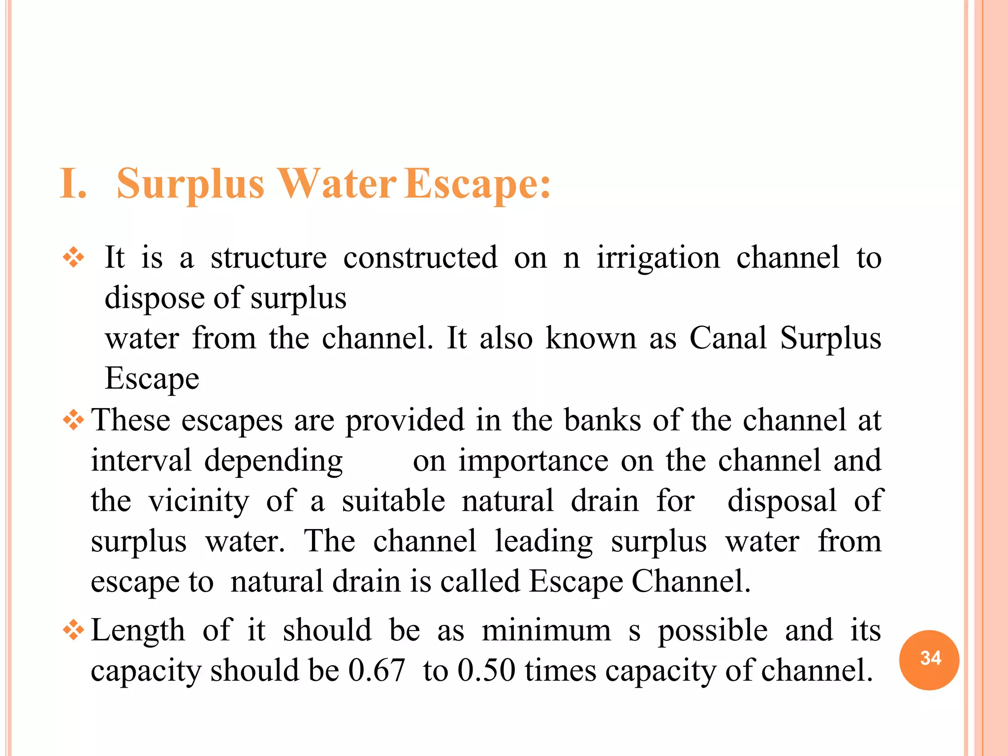 Canal Regulation & Canal Types | PPT