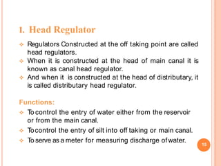 Canal Regulation & Canal Types | PPTX