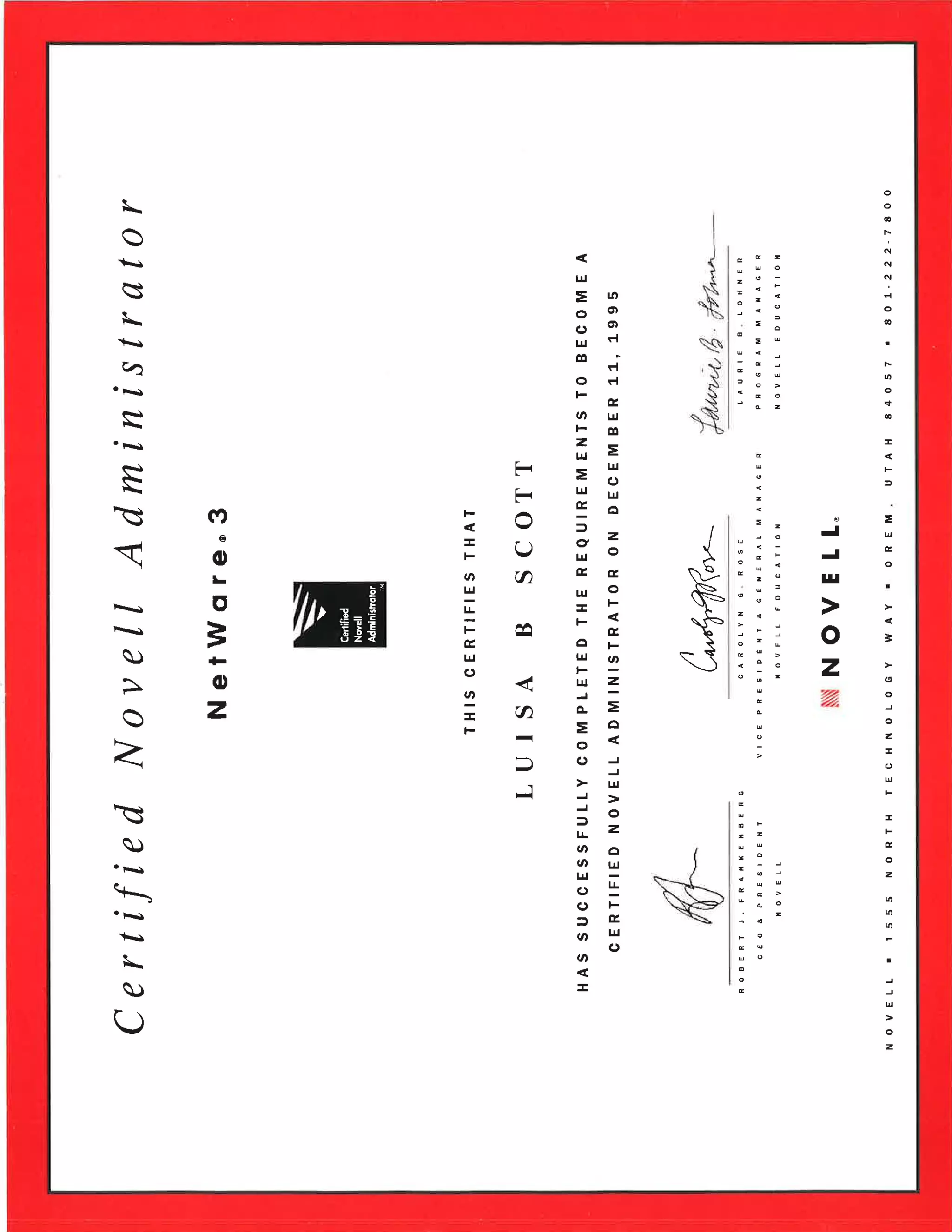 Novell Admin cert | PDF