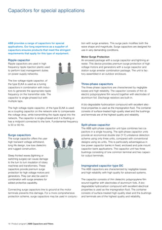 ABB Low Voltage LV Capacitors, ABB CLMD | PDF