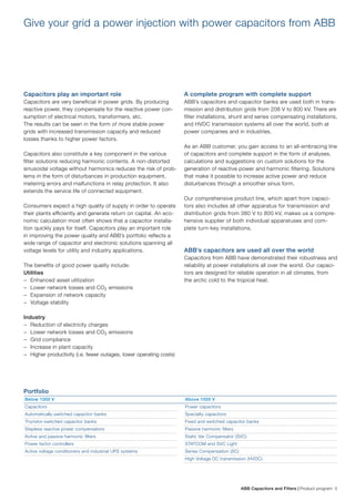 ABB Low Voltage LV Capacitors, ABB CLMD | PDF