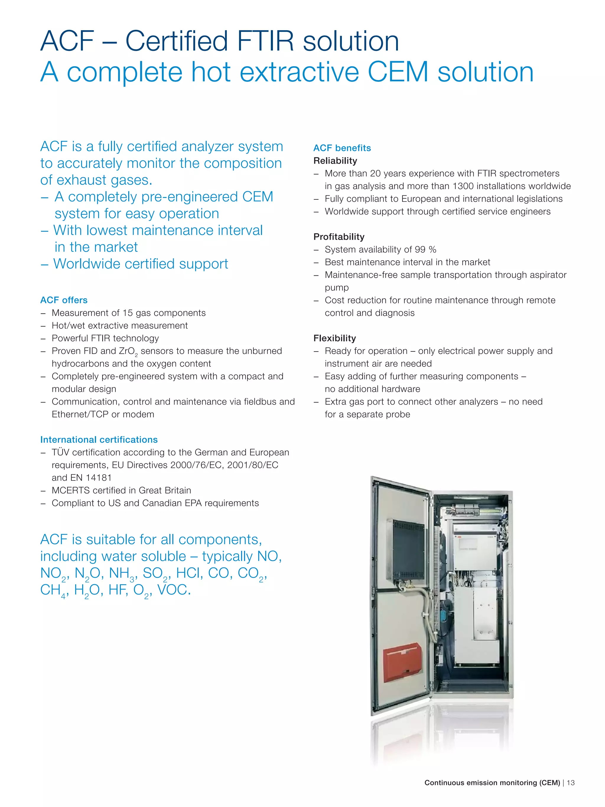 ABB CEMS Datasheet ABB cems solution and products information | PDF
